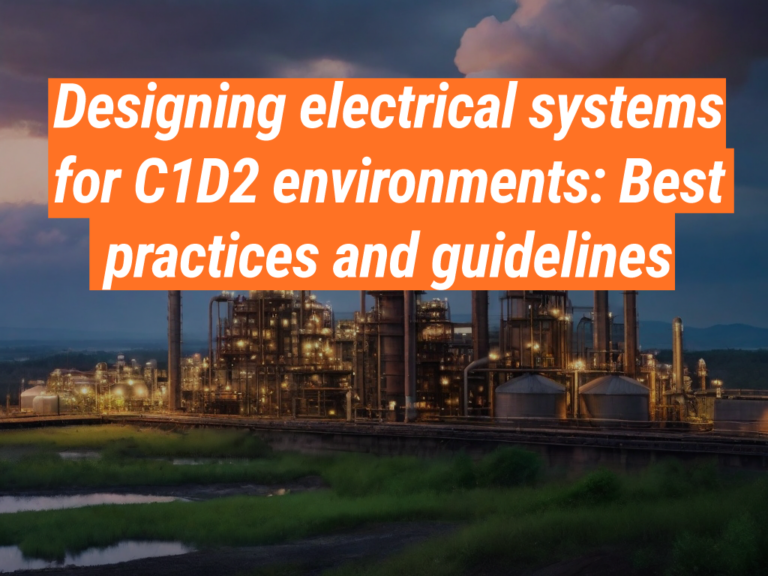 Design Guidelines for C1D2 Electrical Systems - Intrinsically Safe Store