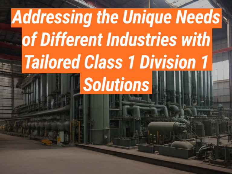 Tailored C1D1 Solutions for Diverse Industries - Intrinsically Safe Store