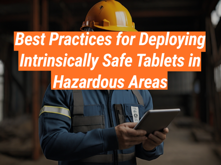 IS Tablets: Safe Deployment in Hazardous Areas - Intrinsically Safe Store