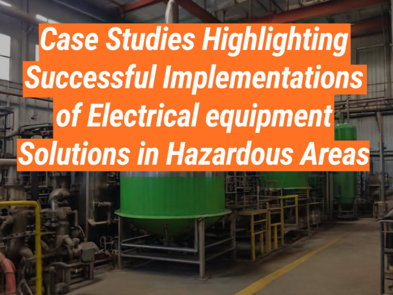 Electrical Equipment: Case Studies in Hazardous Areas - Intrinsically ...