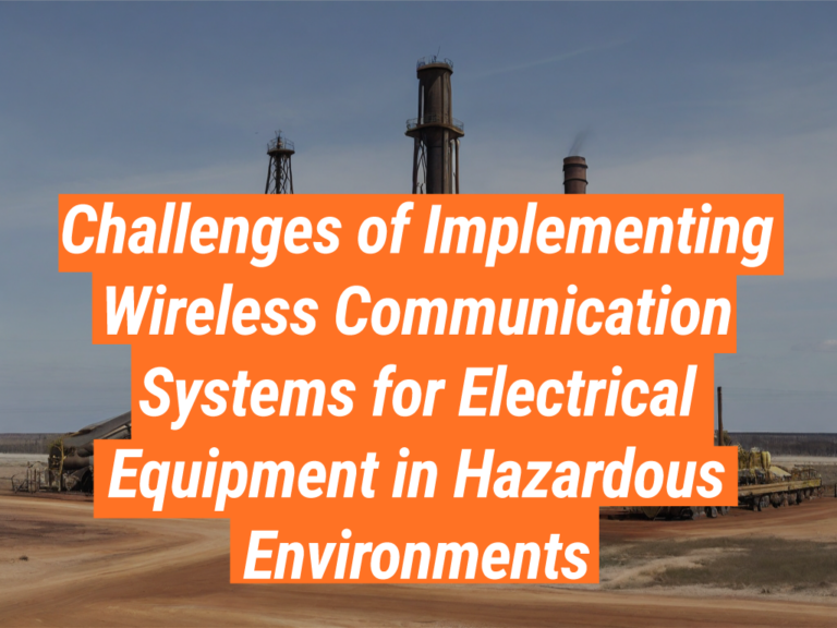 Electrical Equipment: Wireless Communication Challenges - Intrinsically ...