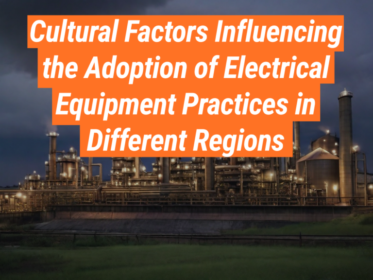 Cultural Factors in Adopting Electrical Equipment Practices ...