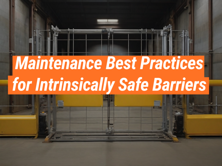 Maintenance Best Practices for IS Barriers: A Guide - Intrinsically ...