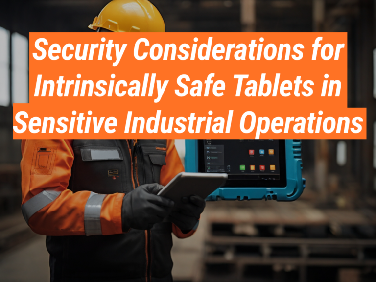 Security Considerations for Sensitive Operations on IS Tablets ...