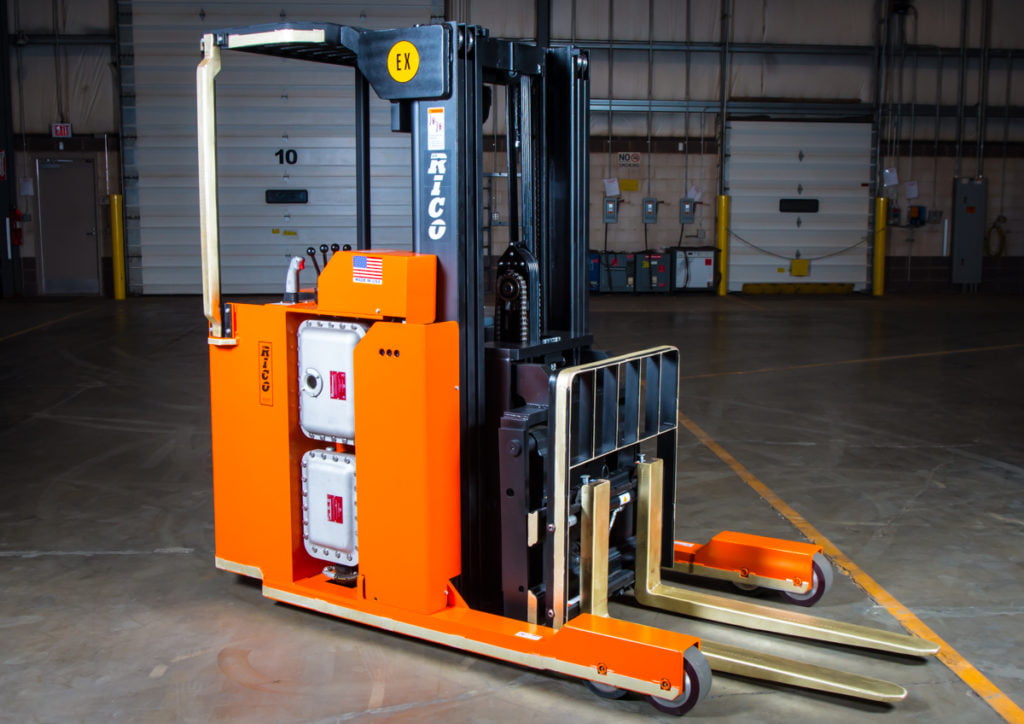 Explosion Proof Forklifts: Reliable Rico Ex Reach Straddle Forklifts