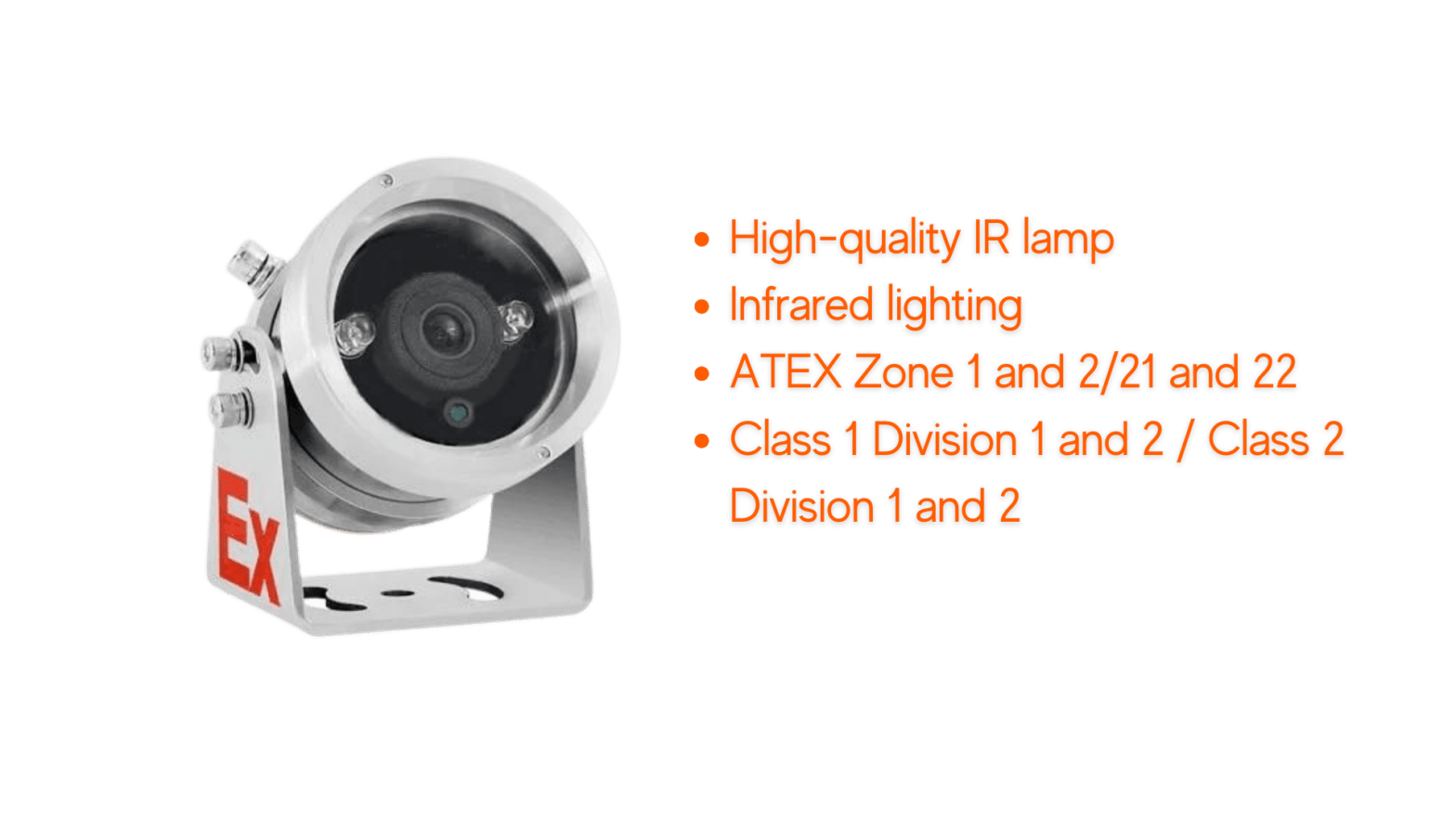 Kaixuan explosion proof cctv camera
