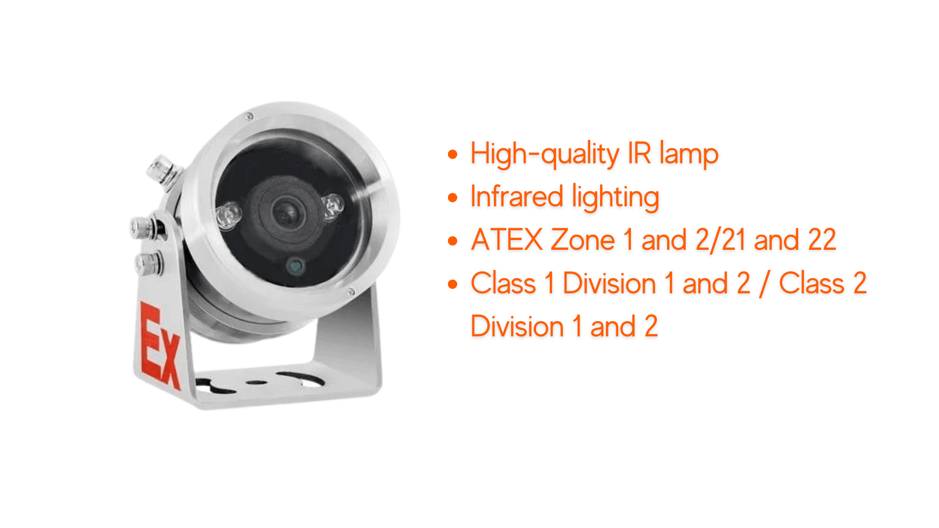 Kaixuan explosion proof cctv camera
